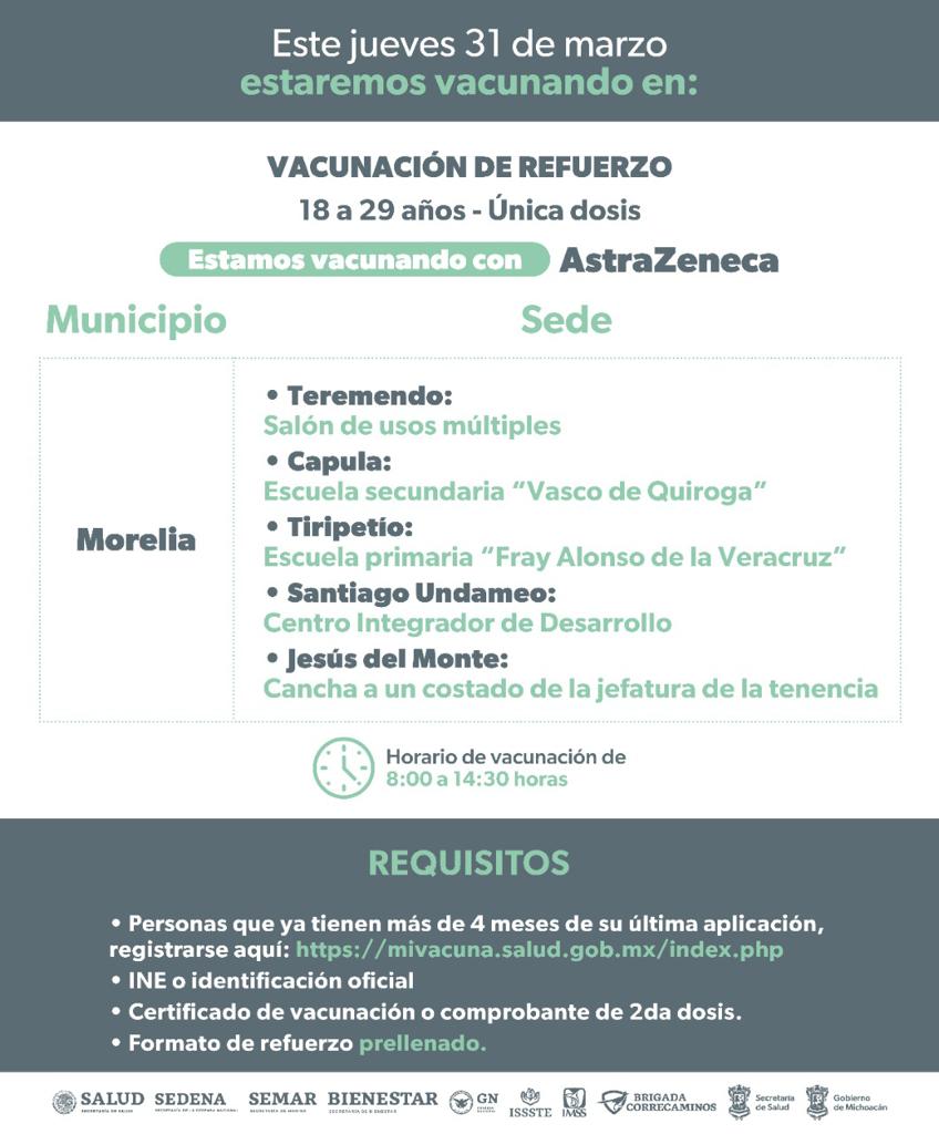 SALUD | Jóvenes de 18 a 29 podrán aplicarse el refuerzo en las ... SALUD | Jóvenes de 18 a 29 podrán aplicarse el refuerzo en las ...