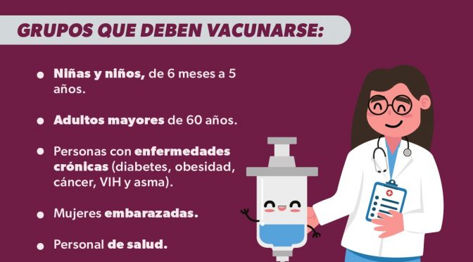 SALUD | SSM invita a vacunarse contra la influenza