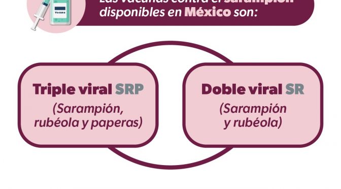 SALUD | Protégete contra el sarampión con las vacunas triple y doble viral