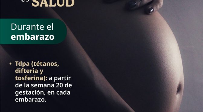 SALUD | SSM protege a embarazadas contra tosferina, difteria y tétanos con esta vacuna